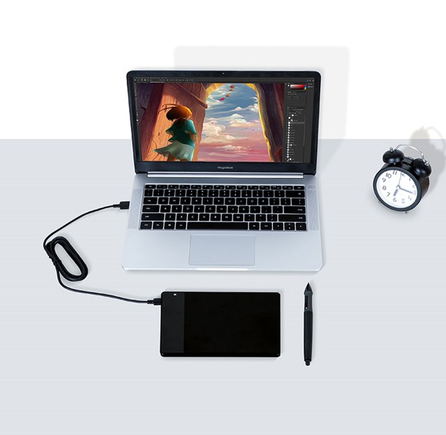 Reseña: Tableta digital Huion 420. - Talento Doncomos.com