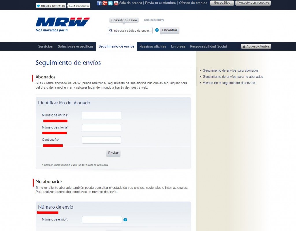 Cómo hacer seguimiento de MRW - 8 pasos - Tecnología Doncomos.com