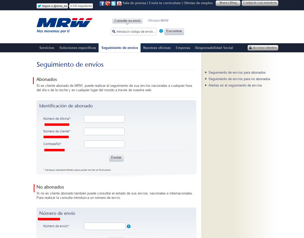 Cómo hacer seguimiento de MRW - 8 pasos - Tecnología Doncomos.com